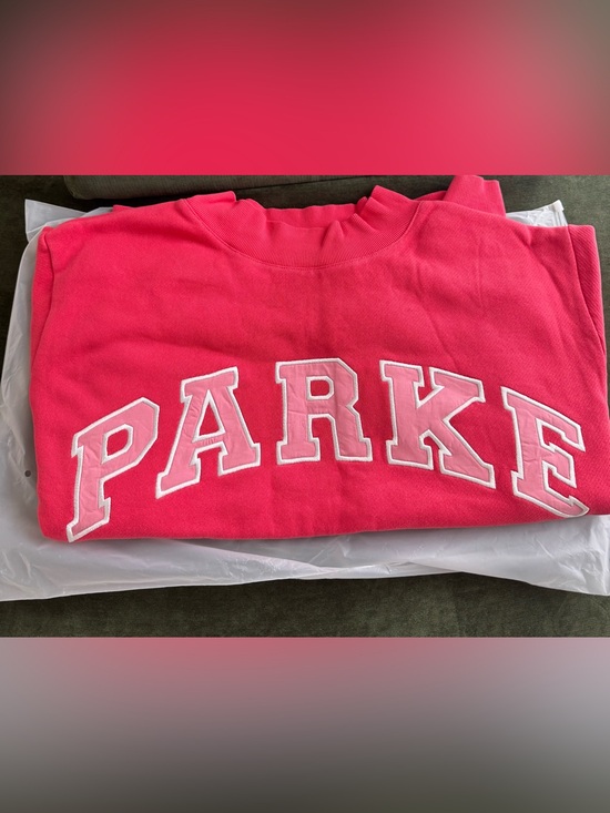 Parke | Sweaters | Flamingo Parke Varsity Mockneck | Poshmark